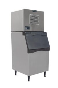 scotsman prodigy elite ice maker, full cube, 525 lb/day production, includes scotsman b530p 536 lb. storage bin