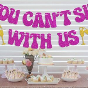 You Can't Sip With Us Banner, Mean Girl Party Decorations, Girls Night Decorations, Mean Girl Birthday Bachelorette Wedding Bridal Shower Party Decor Supplies Rose Red