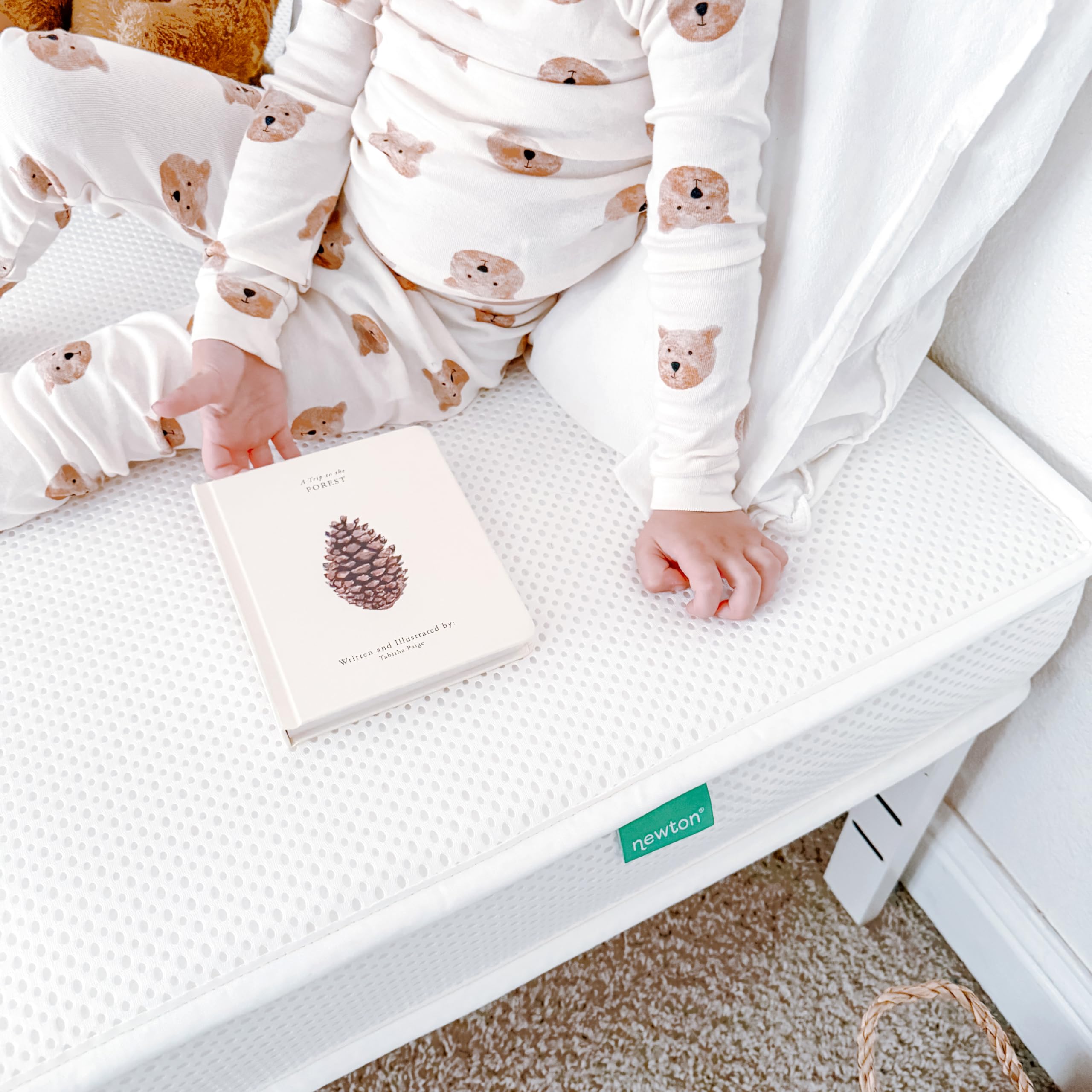 Newton Baby Kids' Twin Mattress - 100% Washable, Hypoallergenic, Breathable Wovenaire Core, GREENGUARD Gold Certified, Ideal Firmness and Comfort for Growing Kids, 38” x 75”