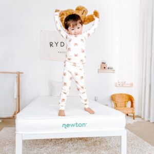 newton baby kids' twin mattress - 100% washable, hypoallergenic, breathable wovenaire core, greenguard gold certified, ideal firmness and comfort for growing kids, 38” x 75”