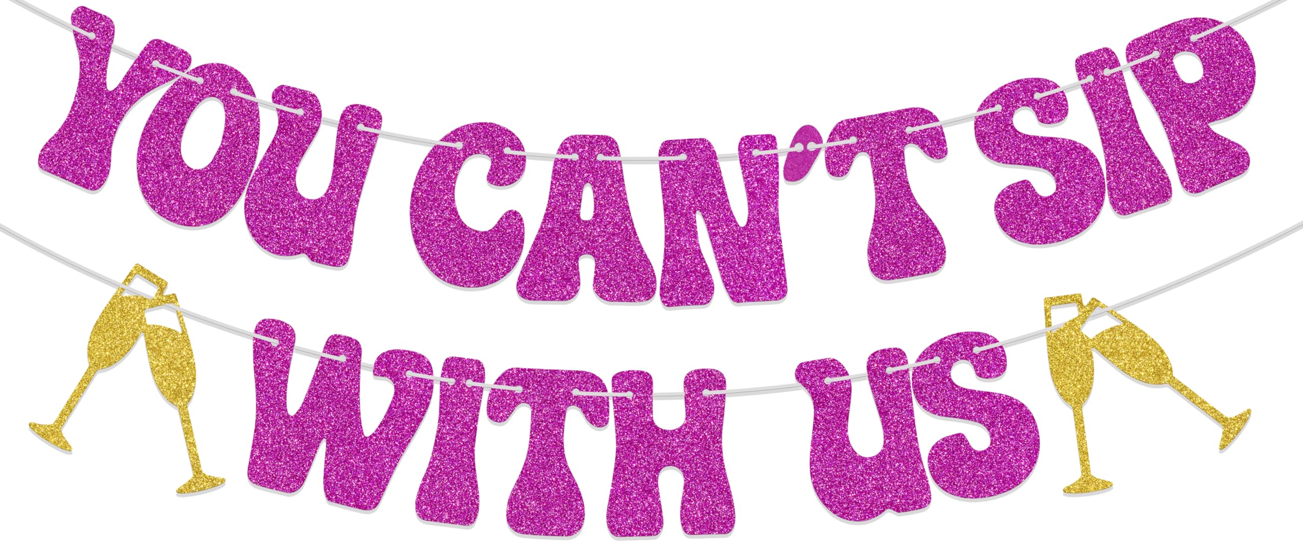 You Can't Sip With Us Banner, Mean Girl Party Decorations, Girls Night Decorations, Mean Girl Birthday Bachelorette Wedding Bridal Shower Party Decor Supplies Rose Red