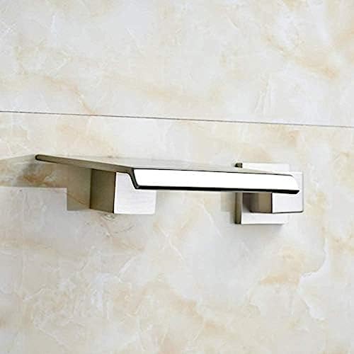 Kitchen Taps Kitchen Tap Faucet New Two Square Handles Waterfall Sink Faucet Wall Mounted Bathroom Bathtub Sink Mixer Taps