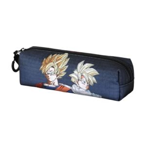 karactermania dragon ball unity-fan square pencil case 2.2, dark blue, 22 x 9 cm, dark blue, one size, fan 2.2 square pencil case unity