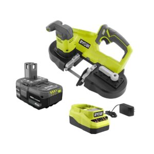 Ryobi 18V Cordless 2-1/2 in. Compact Band Saw Kit with (1) Battery and 18V Charger - P590K1 - Bulk Packaging