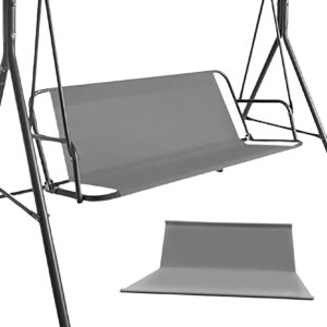 oniuezky garden swing seat cover replacement garden swing canopy replacement 45x19x19 inch waterproof yard swing chair cover fit for outdoor 2 and 3 seater swing chair grey