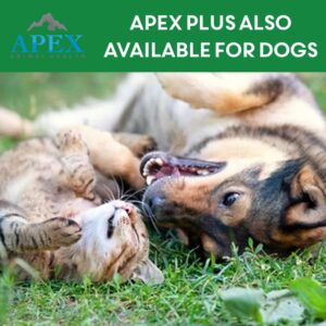 Apex Plus Cat Flea and Tick Treatment | 6-Month Supply, Over 1.5 lbs | Flea Treatment for Cats | 24-Hour Activation, Waterproof, 30-Day Protection