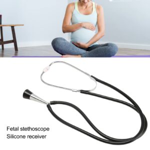 Fetal Stethoscope, Stethoscope with Silicone Receiver, Aluminum Alloy Heart for Nurses Doctors and Students Pregnant Clearly Hear Babies Heartbeat for Pregnant Women and Professionals