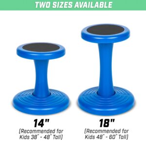 GoSports Wobble Chair - Sensory Stool for Active Kids - ADHD Chair for Classrooms or Home - 18 or 14 Inch Stool