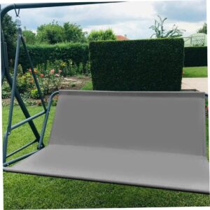 OnIUeZky Garden Swing Seat Cover Replacement Garden Swing Canopy Replacement 45x19x19 Inch Waterproof Yard Swing Chair Cover Fit for Outdoor 2 and 3 Seater Swing Chair Grey