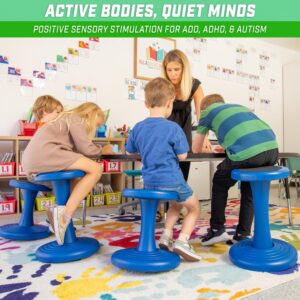 GoSports Wobble Chair - Sensory Stool for Active Kids - ADHD Chair for Classrooms or Home - 18 or 14 Inch Stool