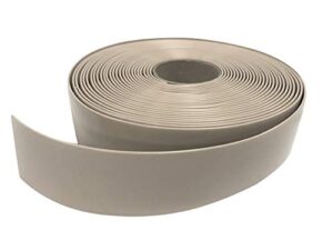 1.5" wide x 45' roll vinyl strap for patio chairs, lawn furniture, and deck chairs, make your own replacement straps, plus 50 free fasteners (219 gray)