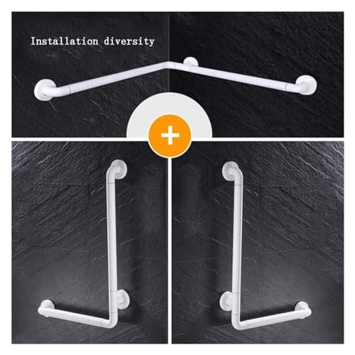 Grab Bar Grab Rails,L-Shaped Grab Bars,Bathroom Safety Bars Anti-Slip Wall Mount Grab Rail Barrier-Free Bathtub Handle for Bathtub,Toilet,Kitchen, Stairway Han