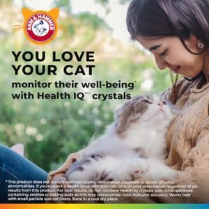 ARM & HAMMER Health IQ Cat Litter Additive, with Color Changing Health Indicators, Works with Most Litter, 10 oz