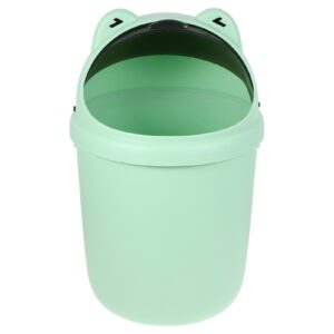 kichvoe mini frog desktop trash can cute small trash can with lid flip trash can mini garbage can small wastebasket recycle bin vehicle trash bin for bathroom kitchens office dressing table