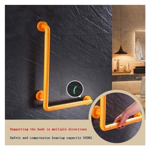 Grab Bar Grab Rails,L-Shaped Grab Bars,Bathroom Safety Bars Anti-Slip Wall Mount Grab Rail Barrier-Free Bathtub Handle for Bathtub,Toilet,Kitchen, Stairway Han