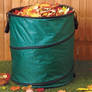 green thumb 60 gallon pop up collapsible yard refuse trash can container - pack of (1)