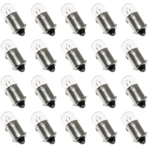 sqxbk 20pcs 12v0.11a2w automotive incandescent bulbs mini screw base light bulbs miniature screw base light bulbs for home experiment circuit electrical test accessories