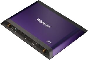 brightsign xt245 powerful ultra-thin player 1080p to 8k60p 3d motion graphics high frame rates standard i/o package with gb ethernet supporting