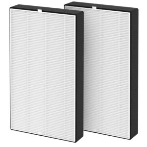 xbww f1 replacement air filter compatible with 3m filtrete fap-c01-f1, fap-t02-f1, fap-c01ba-g1, fap-t02wa-g1, fap-st02w and fap-st02n, 2 packs