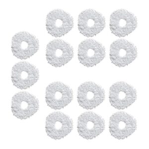 sneeke 15pcs vacuum cleaner mop pad resuable mop cloth parts，compatible for narwal t10 robot sweeping accessories parts microfiber mops parts cleaning accessories