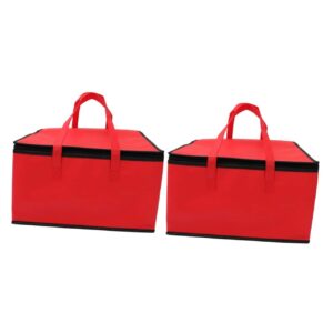 nolitoy 2pcs insulation bags storage bag shopping non-woven fabric outdoor