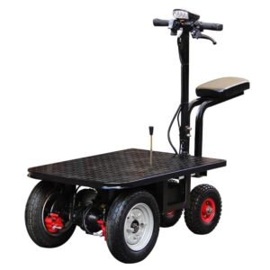 swacch commercial electric products platform truck motorized, heavy duty table cart dolly, pallet truck dolly, large capacity foldable rideable electric tow tractor with platform,1300lb