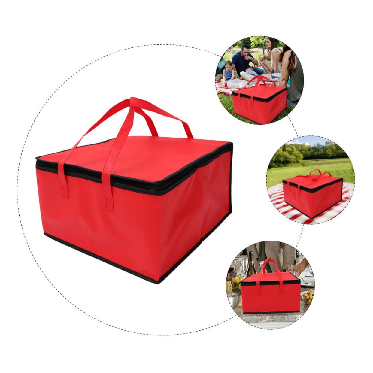 Amosfun 4pcs Seafood Storage Bag Insulated Bag Bag Portable Food Preservation Bag Takeout Bag Grocery Shopping Bags Shopping Cart Bags for Groceries Insulated Grocery Bags