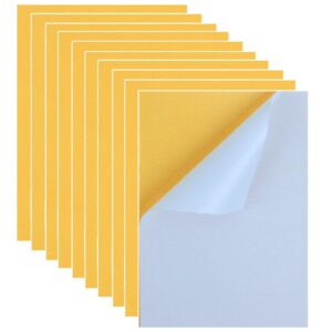 ramya 10pcs self adhesive felt sheets size 7.8"x 11.8"(20cm x 30cm),suitable for decoration of different diy handicraft projects, holiday gift boxes, storage boxes, and drawers (orange)