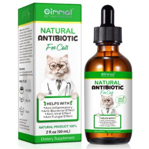 antibiotics for cats, natural antibiotic for cats, pet supplements, cat antibiotics supports immune & cats allergy relief, cats multivitamin, cats uti antibiotics, chicken flavour - 2 fl oz / 1 pack