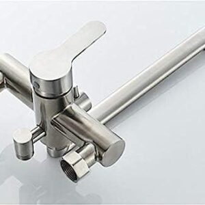 Kitchen Taps Bath Shower Faucets Set Bathtub Faucet Water Mixer Crane Tap With Hand Shower Stainless Steel Bathroom Faucets