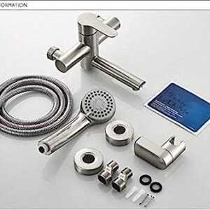 Kitchen Taps Stainless Steel Bathtub Faucet Bathroom Shower Hot and Cold Water Mixing Polished Brused Bathtub Faucets Tap