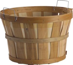 1/2 bushel wood produce baskets