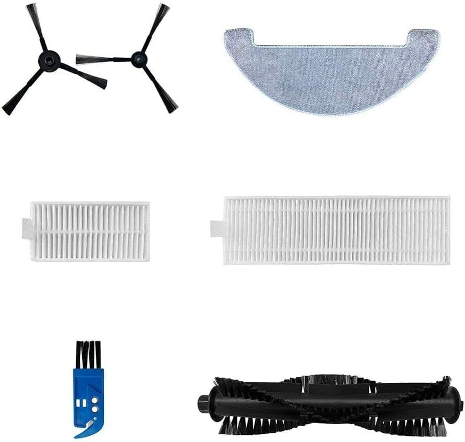 Side Brushes Water Tank Air Filters Mop Accessory Kit Compatible with 360 P7 Robot Vacuum