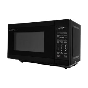 SHARP SMC0760KB Compact Oven with Removable 10" Carousel Turntable, Cubic Feet, 700 Watt Countertop Microwave, 0.7 CuFt, Black