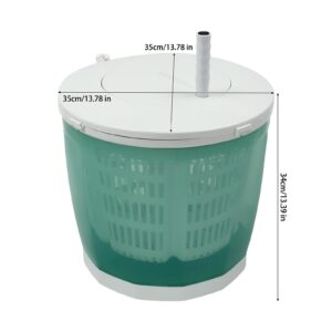 CNCEST Mini Portable Washing Machine, 2 in 1 Manual Non-Electric Washing Machine, Clothes Spin Dryer, Compact Washer Spin Dryer, Mini Traveling Outdoor Washing Machine (Green)