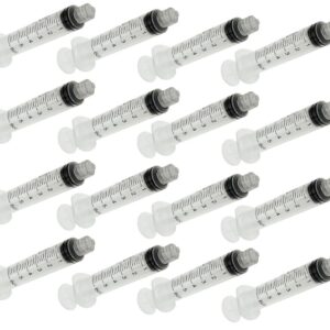 AmeriCan Goods 100/Pack Dental Plastic Syringes 6ml (6cc) with Luer Lock Tip (No Needle) Irrigation Syringes