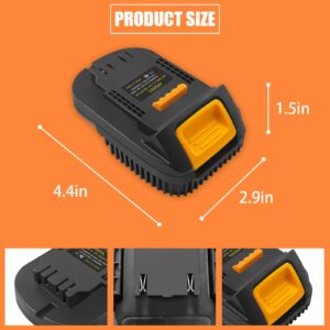 TPDL Adapter for Ridgid AEG 18V Battery to for DeWalt 20V MAX XR Cordless Tools, Use for Ridgid 18V Platform Batteries(Adapter Only)