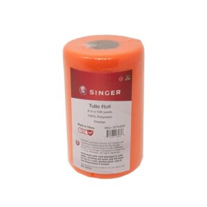 singer orange tulle fabric rolls 6 inch by 100 yards (300 ft)