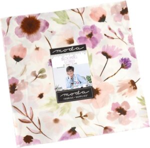 moda fabrics blooming lovely layer cake by janet clare 16970lc, 10 inches