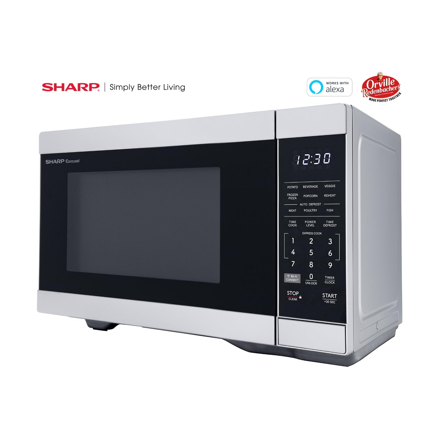 SHARP SMC1169KS Oven Countertop Microwave, 1.1 CuFt, Stainless Steel