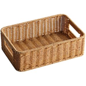 vosarea wicker baskets rattan woven baskets seagrass storage baskets for shelves rectangular basket rattan toilet tank basket