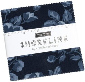 shoreline charm pack by camille roskelley; 42-5" precut fabric quilt squares