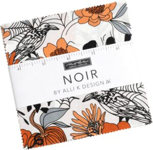 moda fabrics noir charm pack by alli k design 11540pp