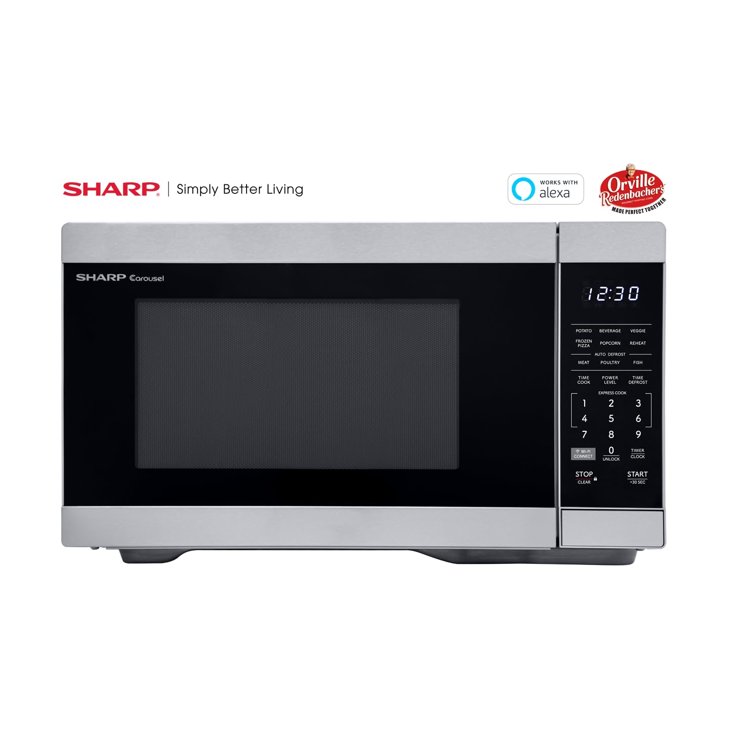 SHARP SMC1169KS Oven Countertop Microwave, 1.1 CuFt, Stainless Steel