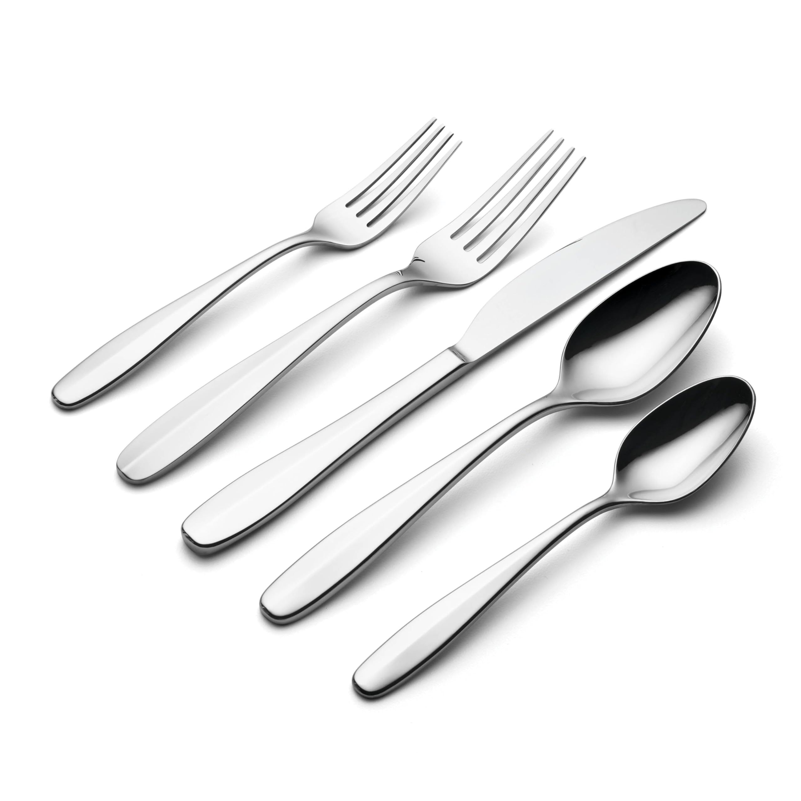 Oneida Oakwood Piece Everyday Flatware Set, 20 Count, Metallic