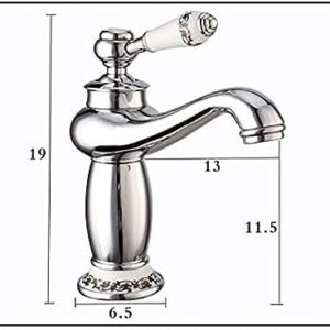 NANZU Kitchen & Bath Fixtures Taps Faucet,Hot and Cold Mixer Faucet Kitchen Faucet Bathroom Single Hole Basin Faucet, B,C