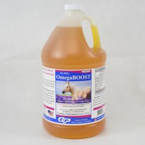 su-per omegaboost fish oil for horses - premium omega 3 and omega 6 fatty acids supplement - supports healthy skin & coat - 1 gallon