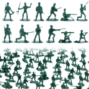 shindel 200pcs army men toy soldiers, green soldier figures plastic army men action figures 12 poses creative toys for boys girls kids birthday gift