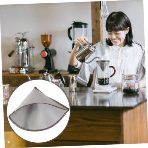 BRIGHTFUFU Stainless Steel Coffee Filter Screen Reusable Espresso Filter for Fine Brewing Coffee Filter Compatible with Various Coffee Makers and Easy to Clean