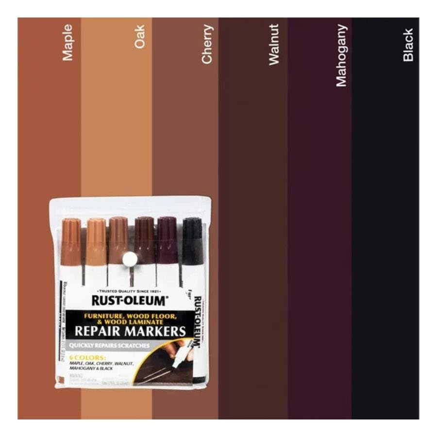 Rust-Oleum Wood Stain Repair Marker Kit - 6 Colors